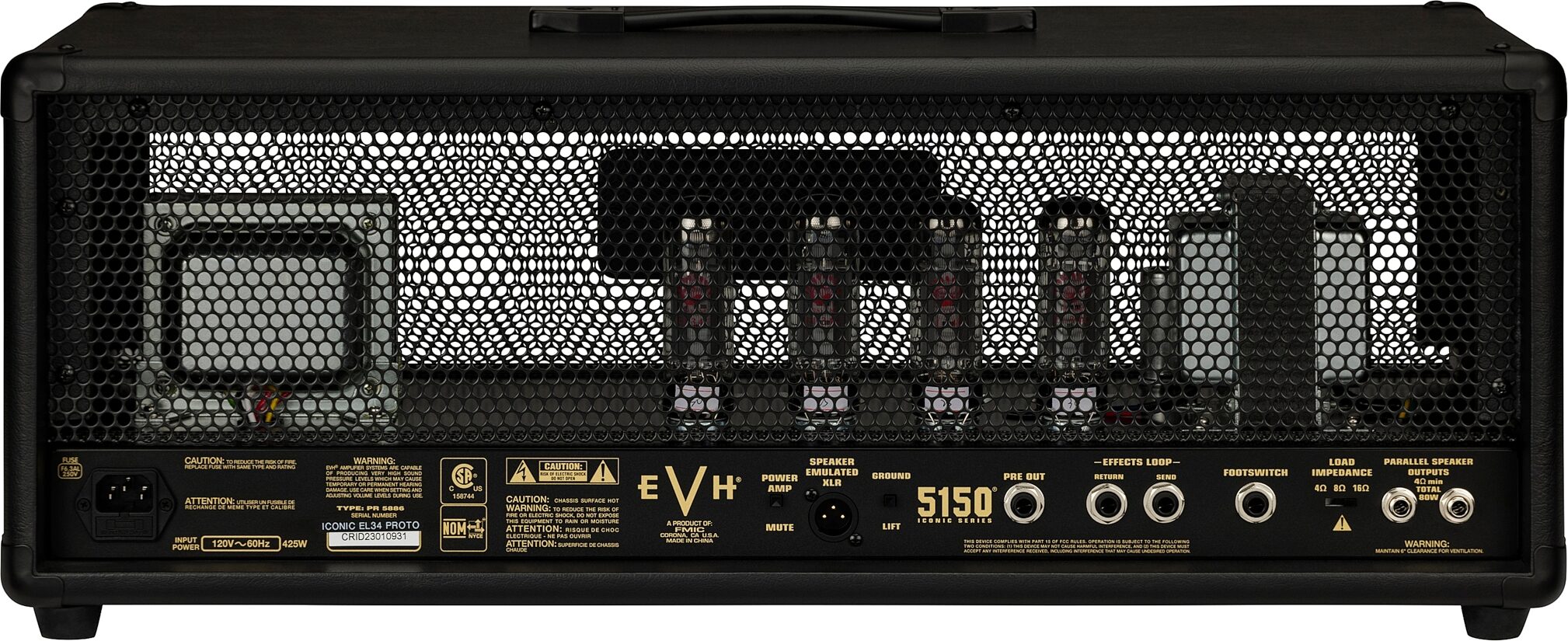 EVH Eddie Van Halen 5150 Iconic Series EL34 Tube Amplifier Head (80 ...